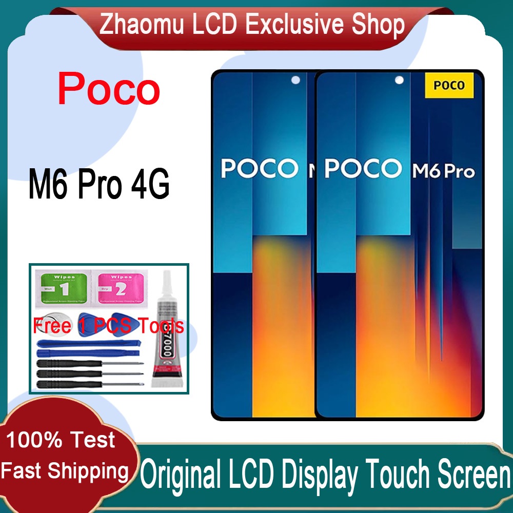 Original AMOLED Poco M6 Pro 4G LCD Display Touch Screen Replacement | Shopee Malaysia