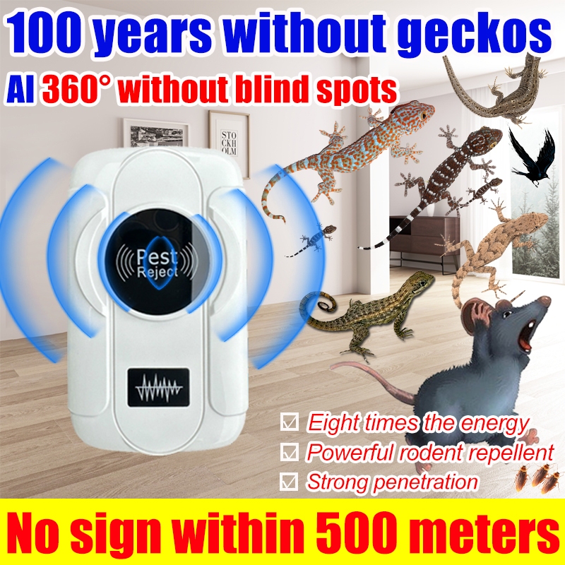 100 years without geckos Lizard Repellent Ultrasonic Safe and radiation ...