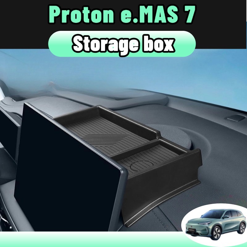 Proton eMas 7 Car Storage Box Behind Screen Behind Central Console ...