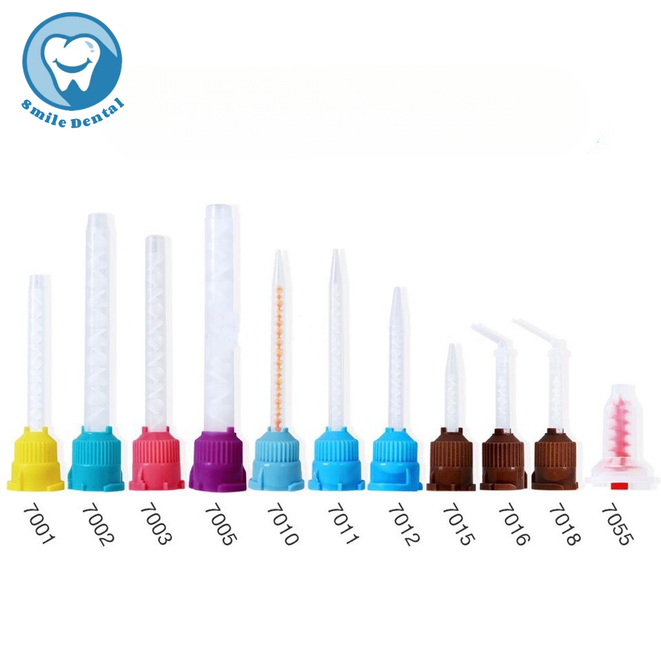 50Pcs/Pack Dental Materials 1:1 Silicone Rubber Conveying Mixing Head ...