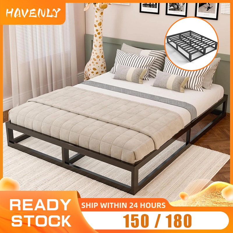 READY STOCK Katil Queen Size Metal Bed Frame Katil Queen Murah /Steel ...