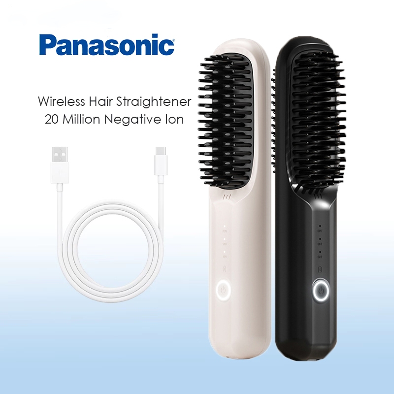 Panasonic wireless hair straightener comb cordless brush Wireless hair ...