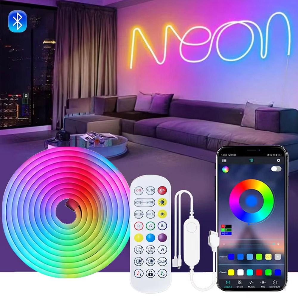 Puiza LED Neon Light Strip Waterproof + Flexible + Cuttable LED Light ...