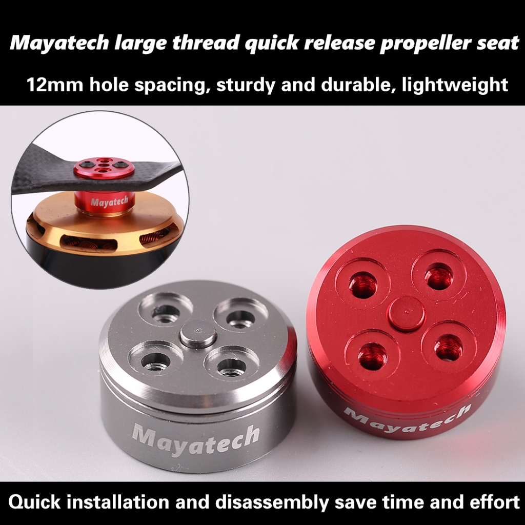 Mayatech Large Thread Aluminum Round Quick Release Propeller Seat CW ...