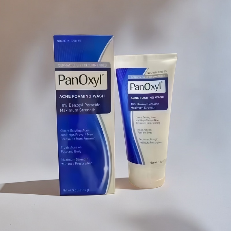 PanOxyl Acne Foaming Wash Benzoyl Peroxide Maximum Strength 10% 156g ...