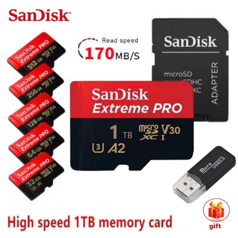 1TB Extreme PRO Micro SD Card 128G/256G/512G Micro SD Flash Memory Card ...
