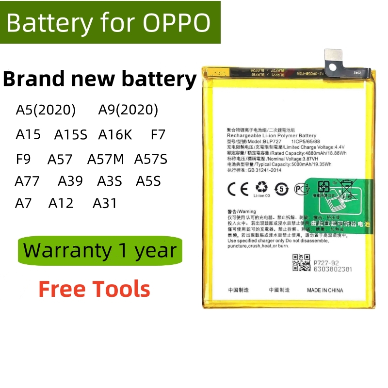 Battery For A5 (2020)/A9 (2020)/A3S/A5S/A7/A15/A15S/A16K/F7/F9/A16/A74 ...