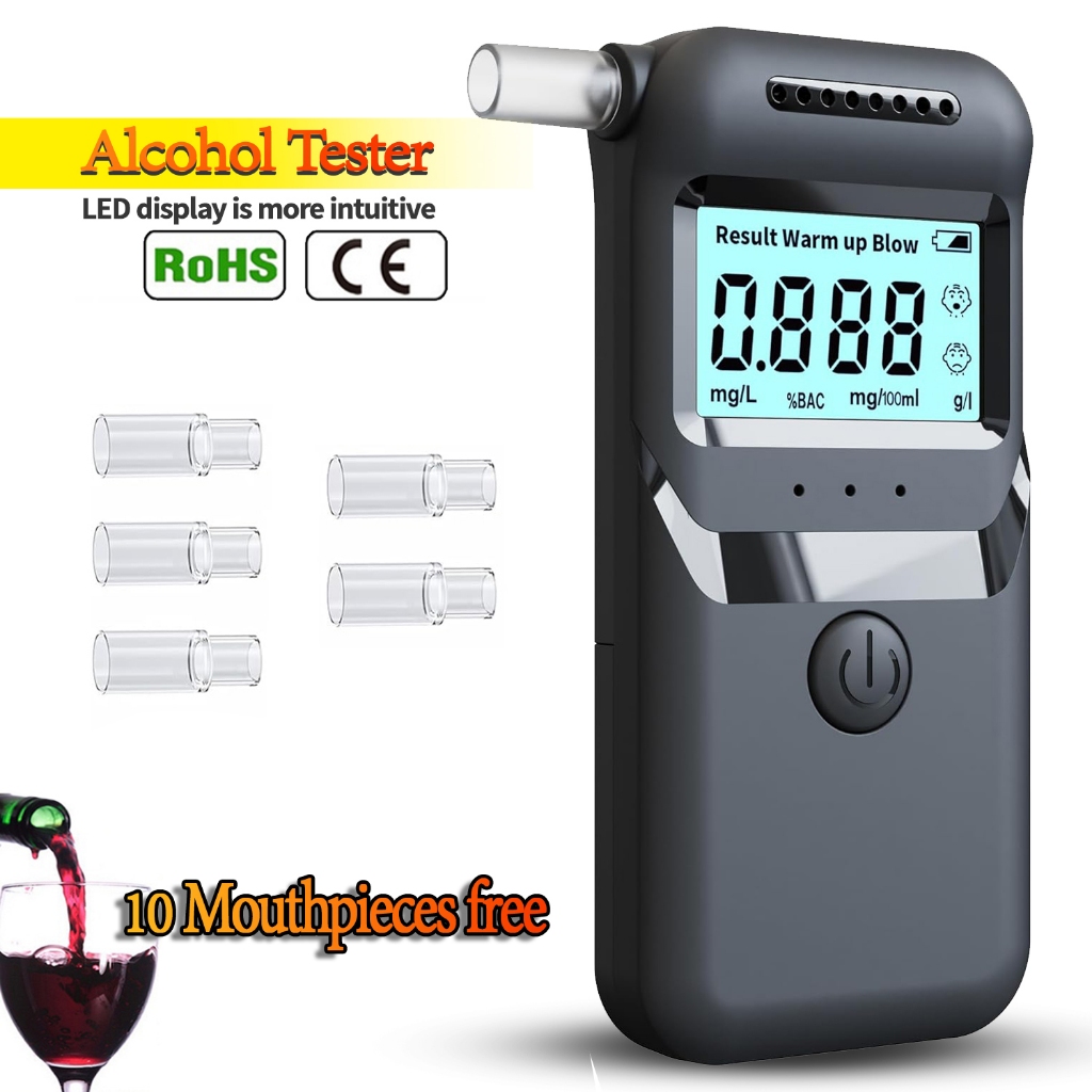 Portable Breathalyzer Professional Grade Accuracy Alcohol Tester with ...
