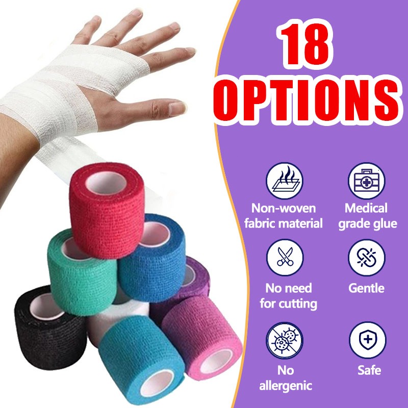 Elastic Self-adhesive Bandage Finger Bandage Tape Elastic Sports Tape ...