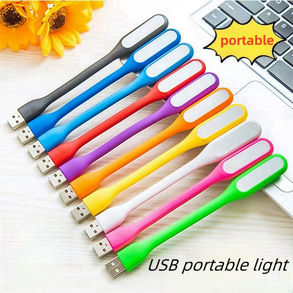 Flexible Mini USB LED Light Portable Night Light Compatible with Power Bank, Laptop, Laptop ...