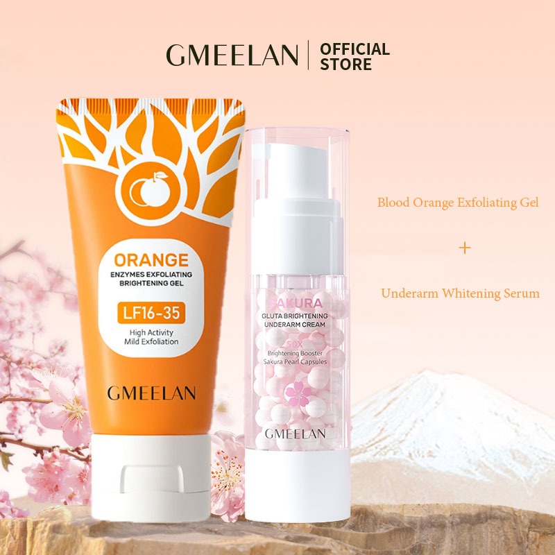 GMEELAN Orange Exfoliate Brightening Gel 50g Sakura Gluta Brightening ...