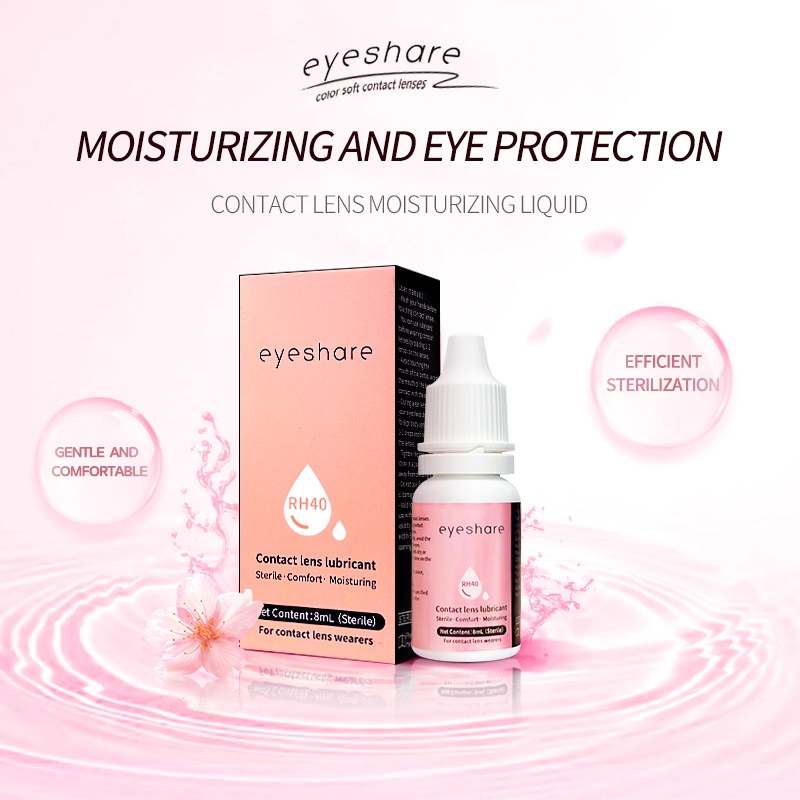 EYESHARE Contact Lens Relief Eye Drops 8 ml Hyaluronic Acid Lens ...