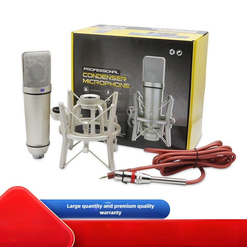 U87, Microphone, suspended, 48V capacitor, live streaming set, large ...