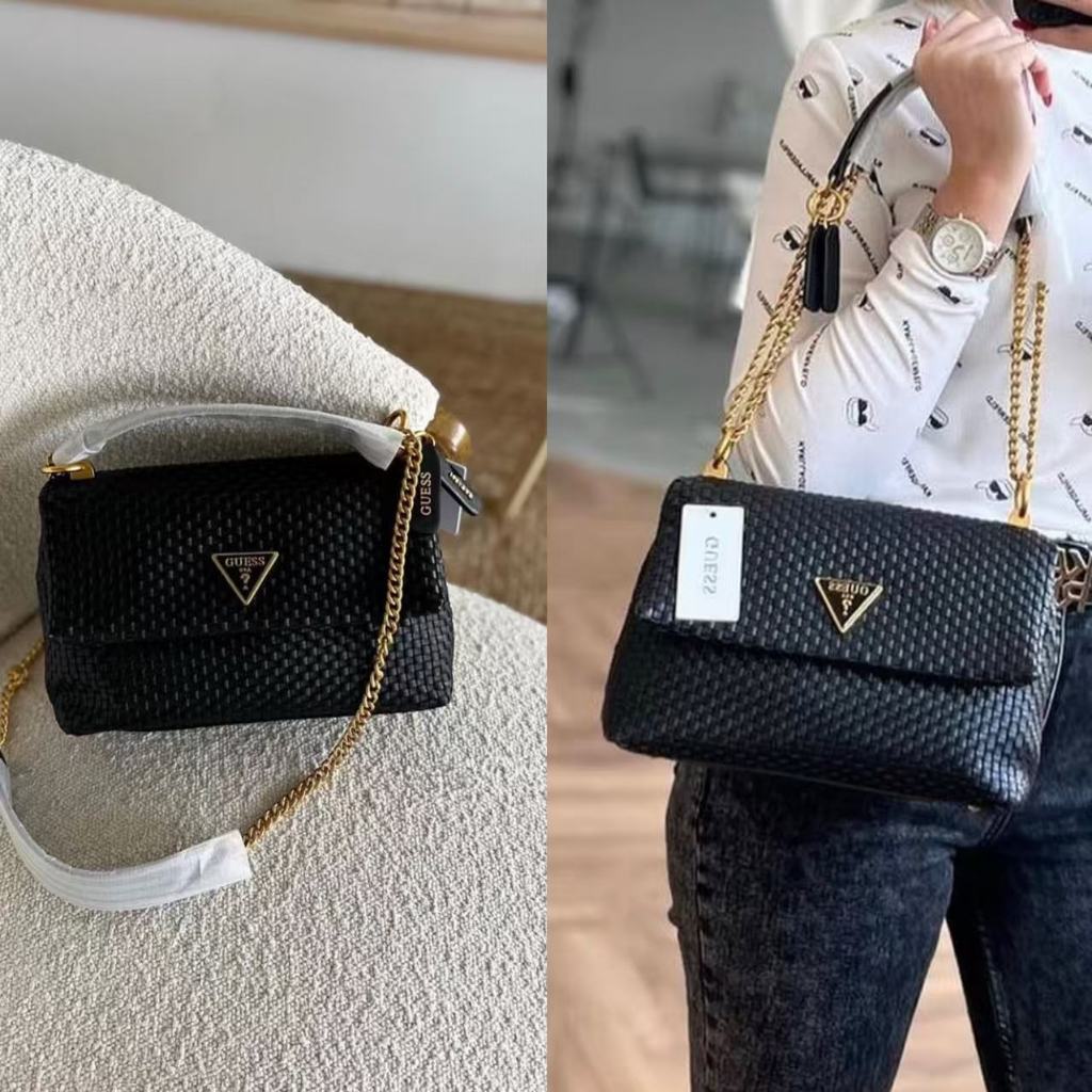 GUE'S fashionable woven vintage single-shoulder cross-body bag with ...