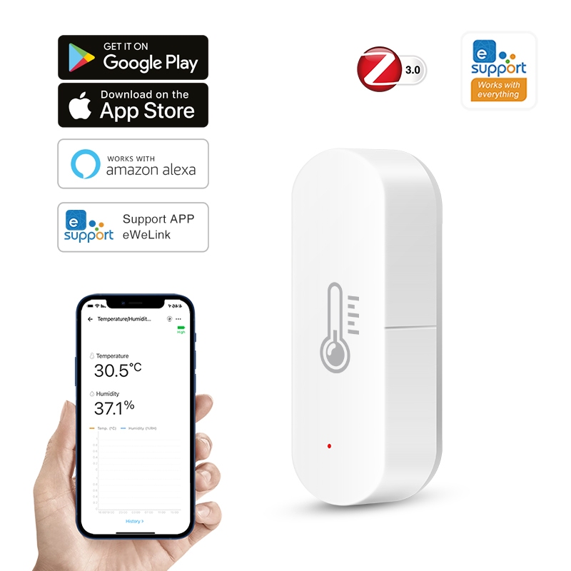 ewelink Zigbee3.0 Tiny Temperature +Humidity Smart Sensor | Shopee Malaysia