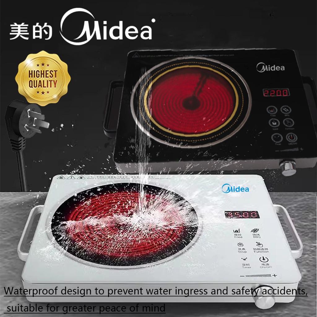 【10-year warranty】Midea 3500W high power Infrared Ceramic Cooker ...