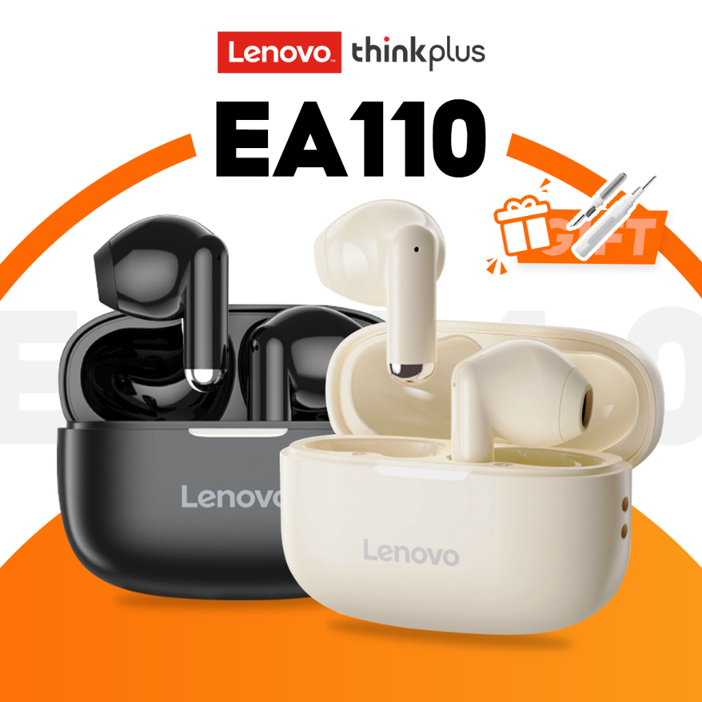 Lenovo Earbuds EA110 Bluetooth Wireless Earbuds TWS Mini Earphone Bluetooth 5.4 Touch Control ...