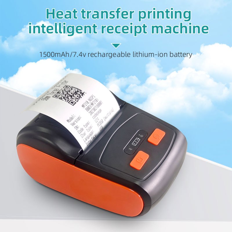thermal printer with 2000 mah battery capacity single battery thermal ...