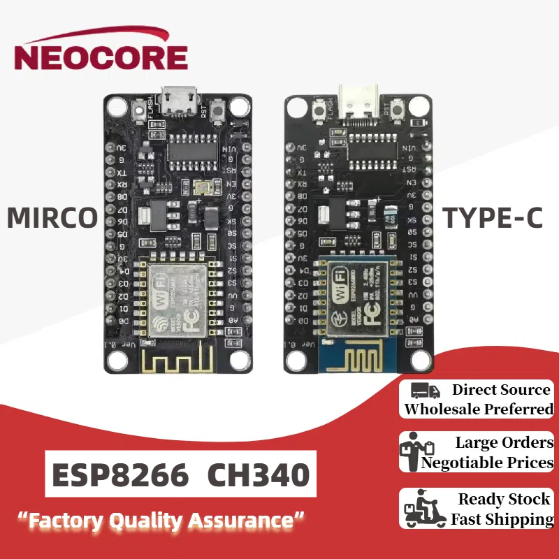 ESP8266 Serial Port Wifi Module NodeMCU Lua V3 Internet Of Things Development Board TYPE-C Micro ...