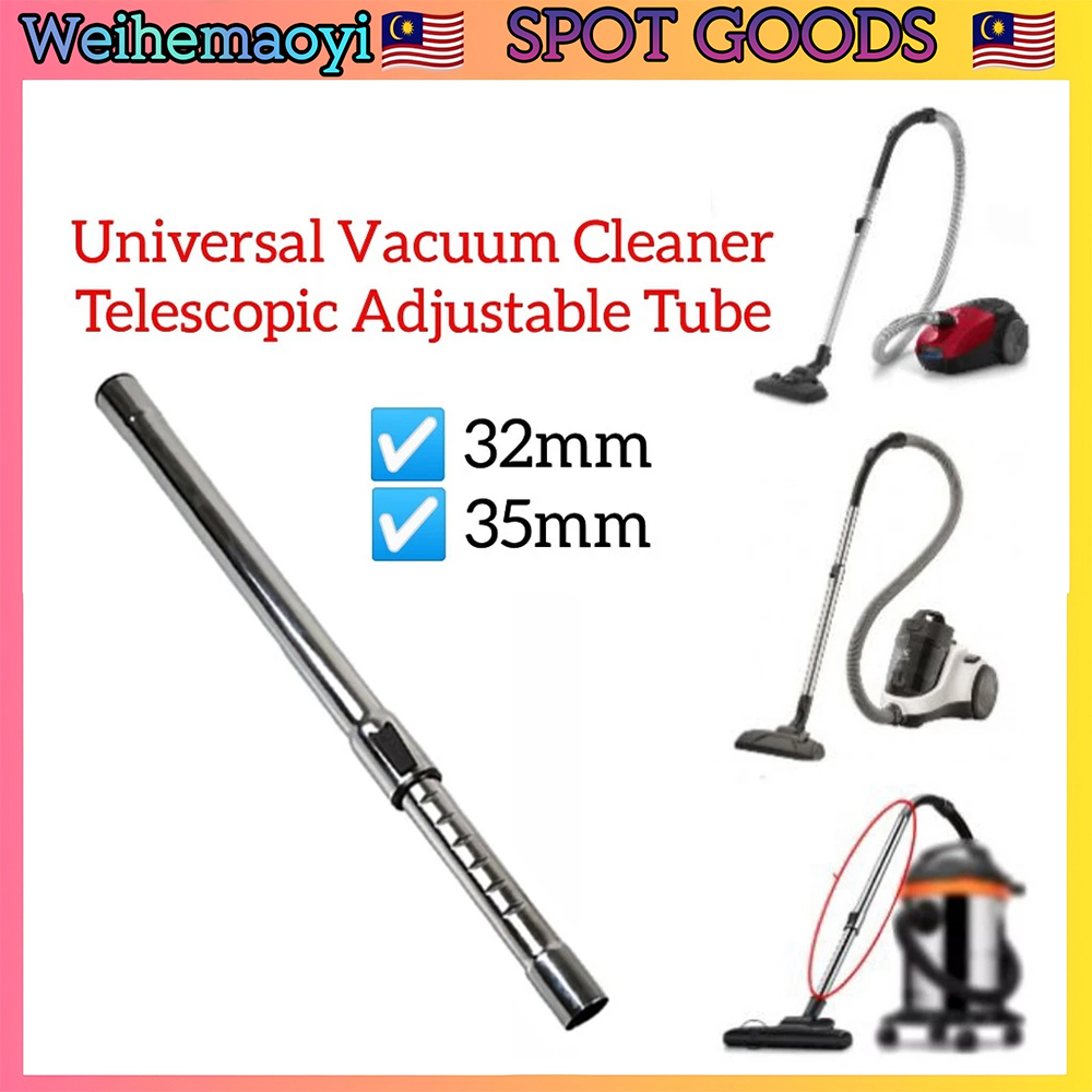 🔥32/35mm🔥Stainless Steel Vacuum Cleaner Adjustable Telescopic Extension ...