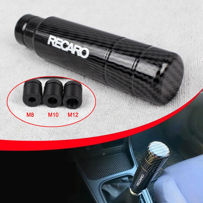 【ITSOK】Manual 5 Speed Universal Racing RECARO Gear Shift Knob JDM 13CM ...