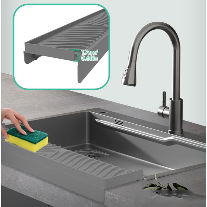 51cm Silicone Sink Edge Protectors, Kitchen Sink Splash Guards ...