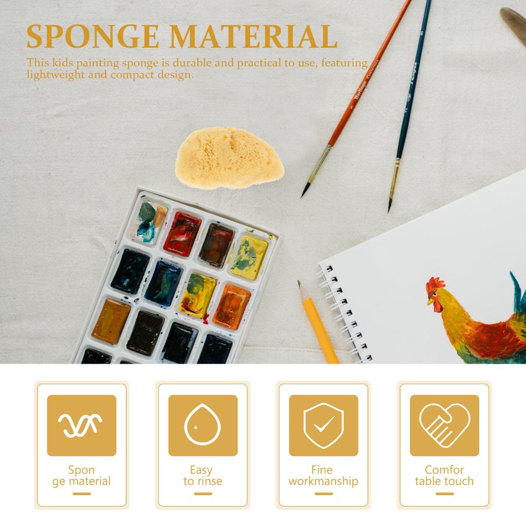 [Ready Stock] Painting Texture Sponge Canvas Mini Tools Foam Brush ...