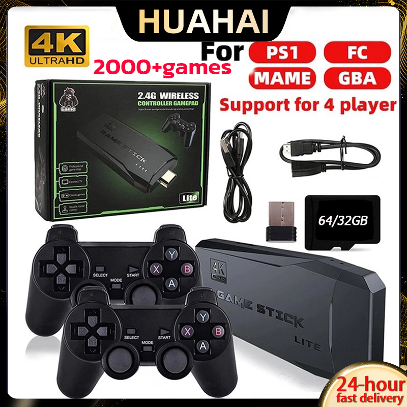 🎉READY STOCK🎉 20000+ M8 Video Game Classic Retro Game Console 4K HDMI 2.4G Wireless Game Stick ...
