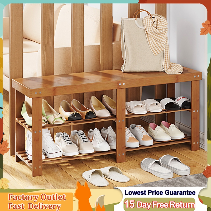 Shoe Rack Shoe Changing Bench Wooden Shoe Storage Chair Shoe Rack With ...