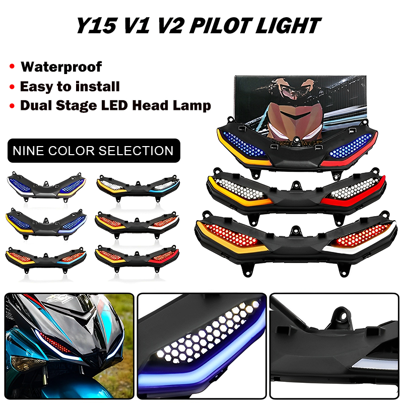 Mata Gaban Pilot Light Y15ZR Y15 V1 V2 Motorcycle LED DADA Signal Pilot Lampu Depan For Yamaha ...