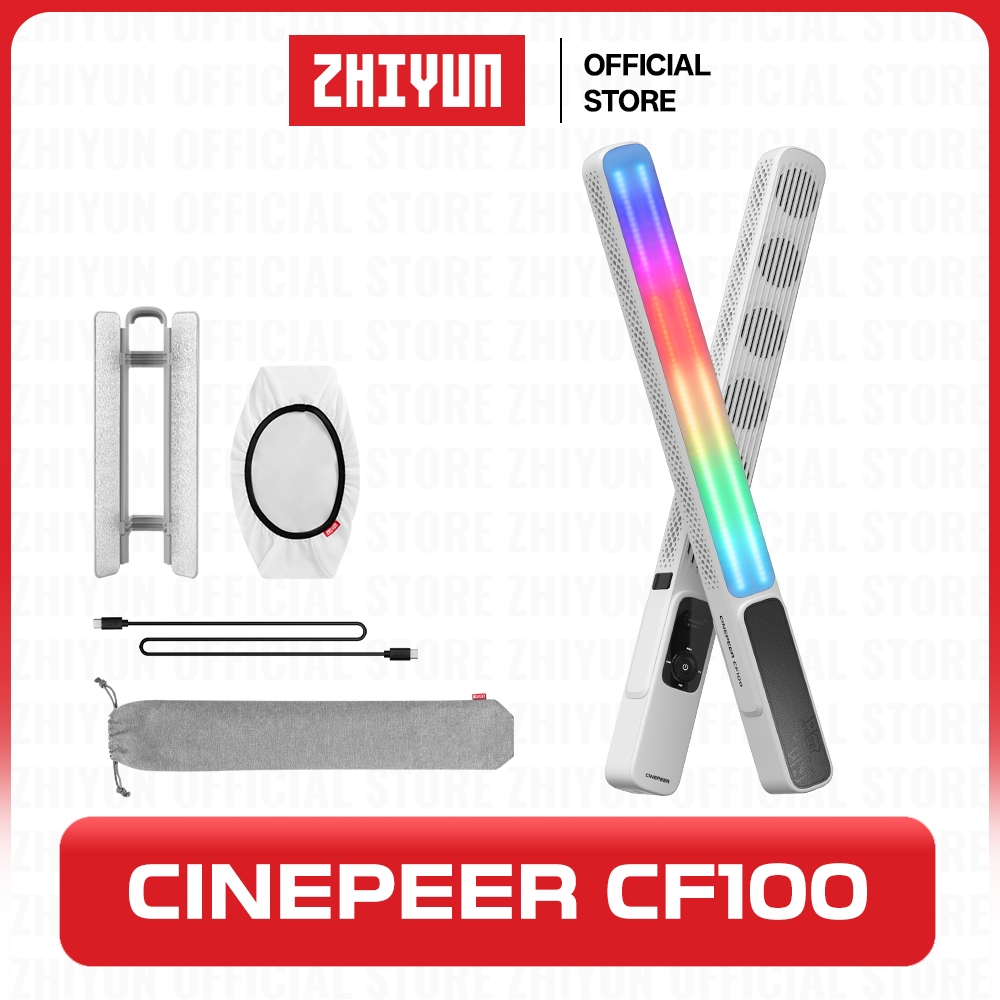 ZHIYUN CINEPEER CF100 COMBO 100W LED Video Light Portable RGB Light Stick Continuous Output ...