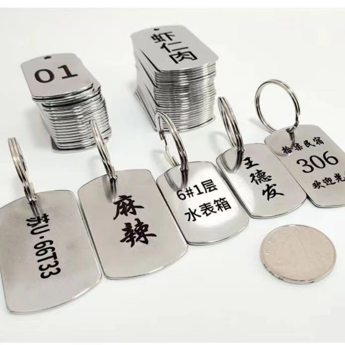 Stainless Steel Metal Name Tag with Lettering Clip Clip Listing Spicy ...