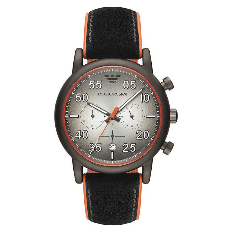 High end men's watches Timing quartz watch with leather strap AR11174 ...