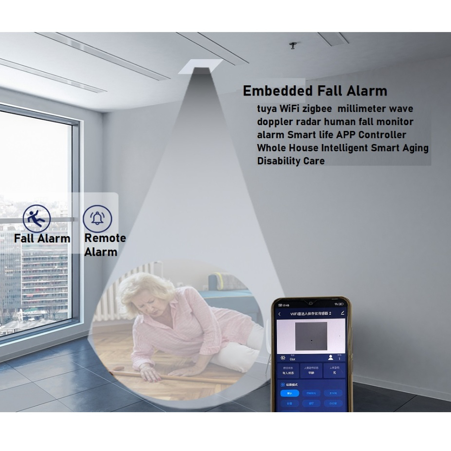 Tuya Wireless Smart WiFi zigbee millimeter wave doppler radar human ...