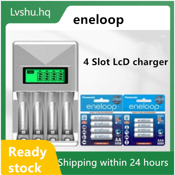 Panasonic eneloop AA & AAA 1.2V NI-MH rechargeable battery with 4 Slots ...