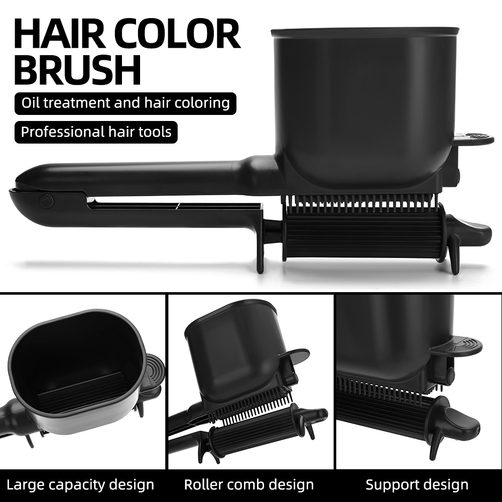 Spot#Hairdressing perm automatic roller brush cream smear hair dye ...