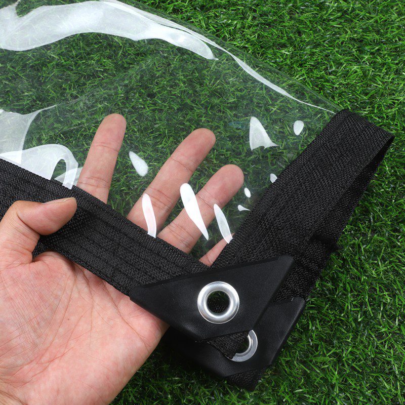Customize 0.35mm Transparent PVC Tarpaulin Rainproof Cloth Garden ...