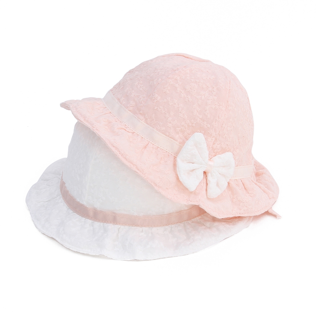 Sun Hat Bob Baby Girl Birth Foldable Cotton Anti-UV Butterfly Knot Cute ...