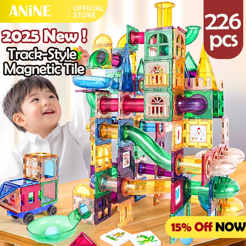 226 PCS/160 PCS Magnetic Tiles Building 5.5CM/7.5CM Big Magnetic Tile ...