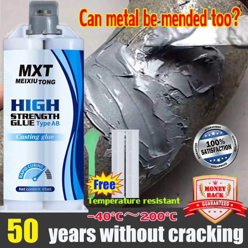 【50 years without cracking】metal glue Super strong gam besi paling kuat ...