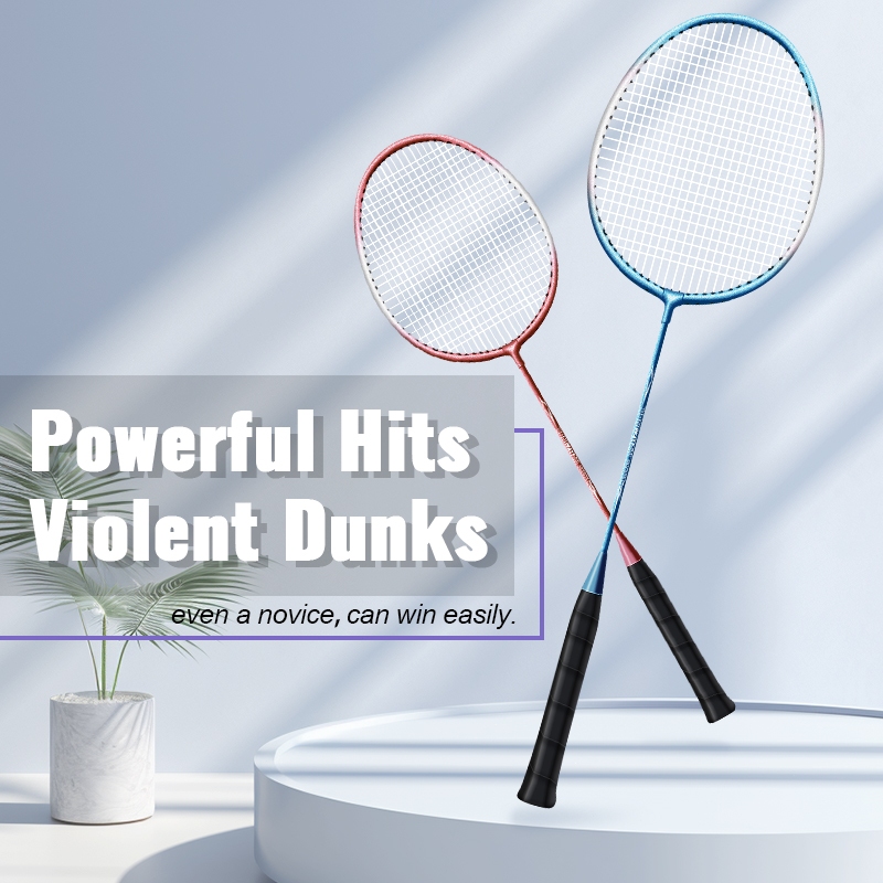 Badminton Racket Irons 2U-4U G5 20 lbs Medium Bar Alloy Frame ...