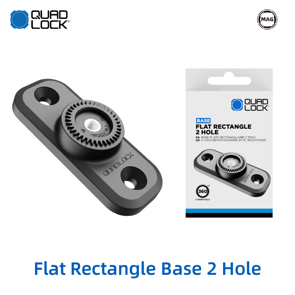 Quad Lock Base 360 Kit Builder Flat Rectangle 2 Hole 4 holes Bases ...