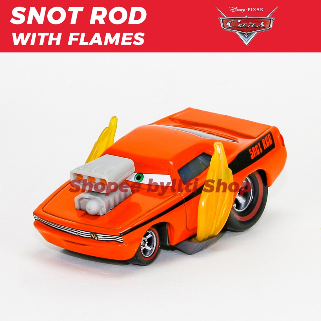 Mattel Disney Pixar Cars Snot Rod with Flames 1:55 Diecast Car Toys ...