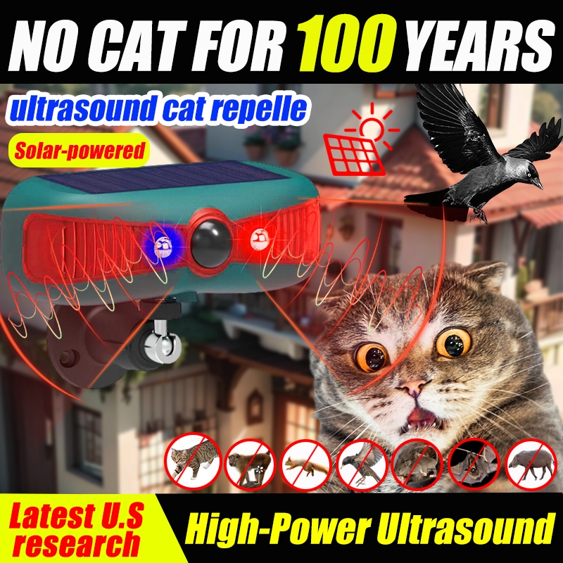 【Malaysia Spot】Cat Repellent Ultrasonic 720° 2025 New upgraded ai chip ...