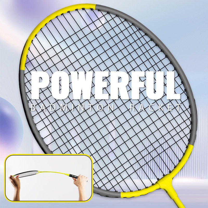 Badminton Racket Two-Tone Print 2U G5 24lb Mid Bar Alloy Frame ...