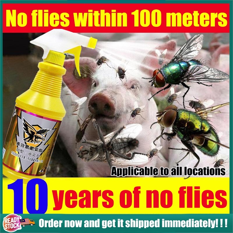【No flies within 500meters】fly killer spray 500ML Fast kill fly The ...