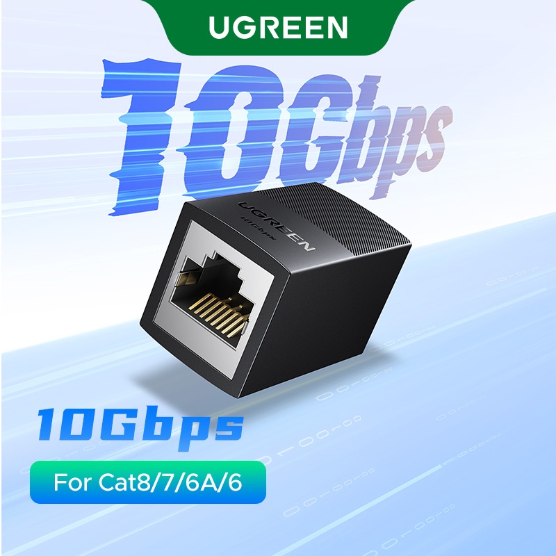 UGREEN 10Gbps RJ45 Ethernet Connector For Cat 8/7/6A/6/5E/5 Ethernet ...