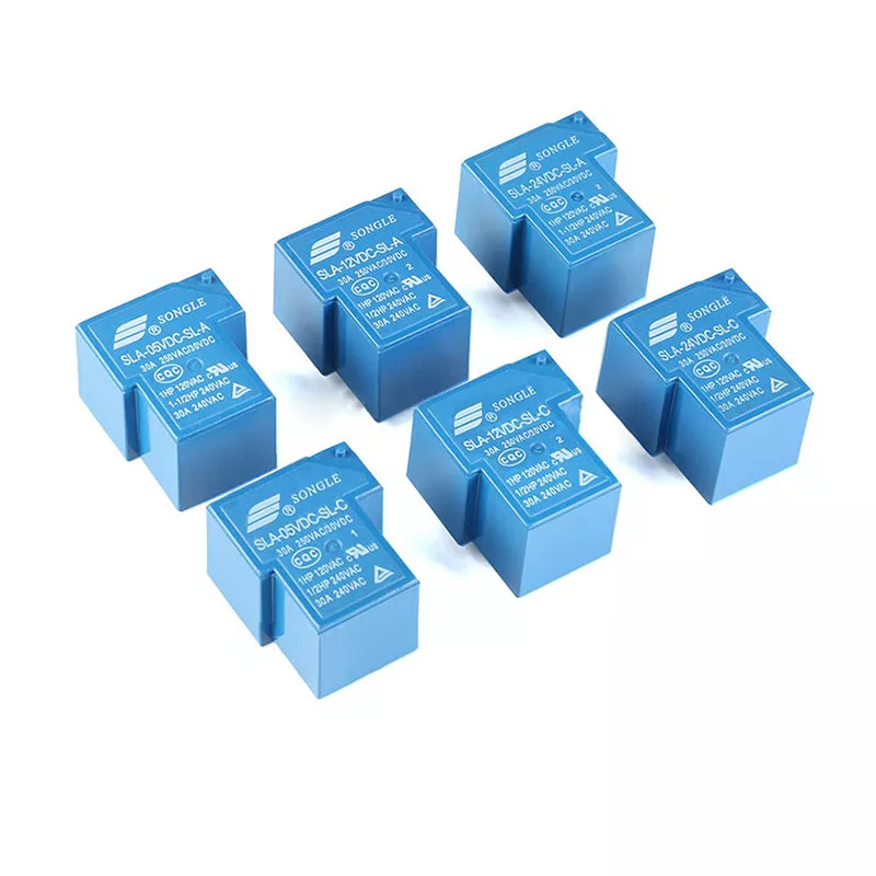 4-Pin 6-Pin 30A T90 Relay SLA-05V 12V 24VDC-SL-A -SL-C Various Mini ...