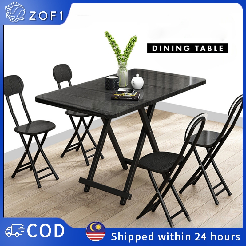 【ZOF1】Compact 4-Person Folding Table: Space-Saving Design for Family ...
