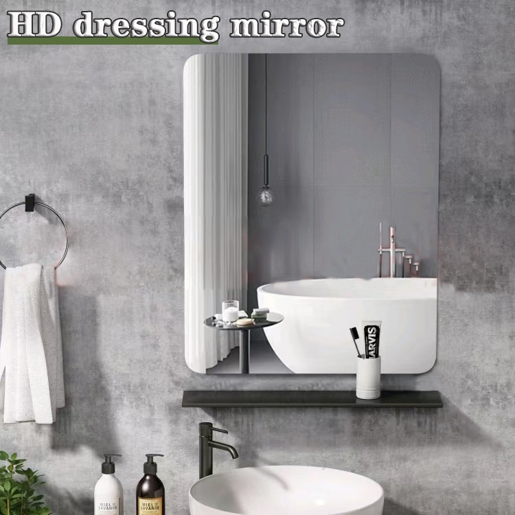 Wall Mirror Acrylic Full-Length Mirror Self-adhesive splicing mirror HD ...